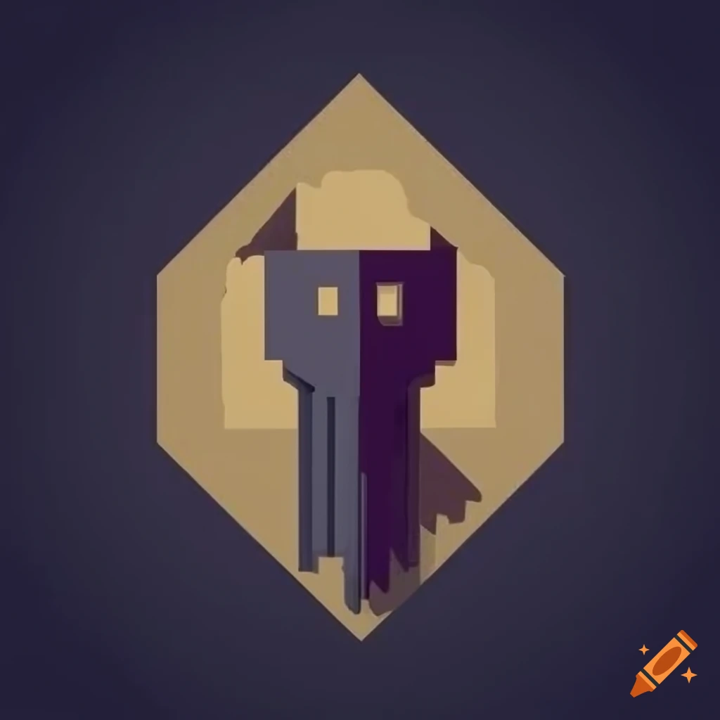 Minimalistic old-school rpg stronghold logo banner on Craiyon