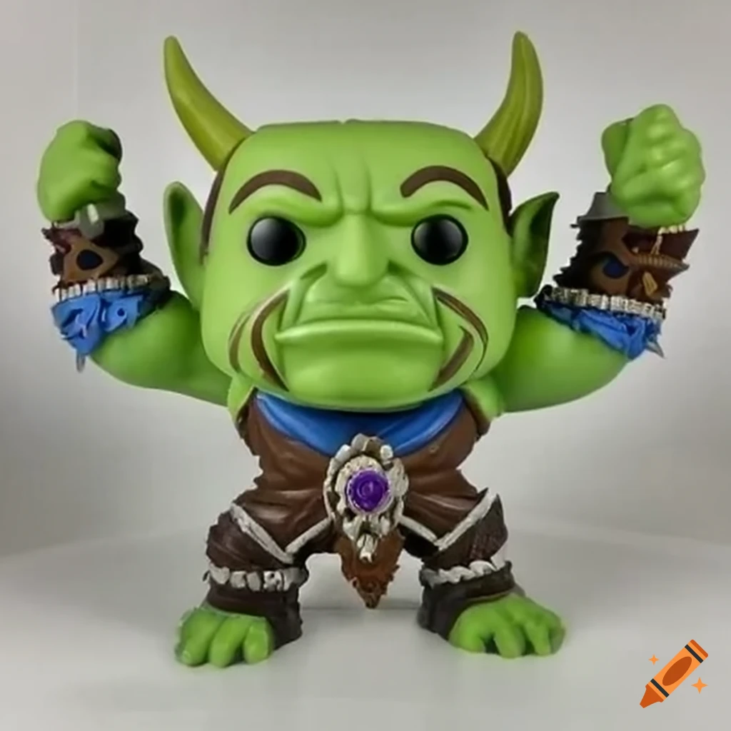 Warcraft ogre Funko Pop limited edition figure on Craiyon