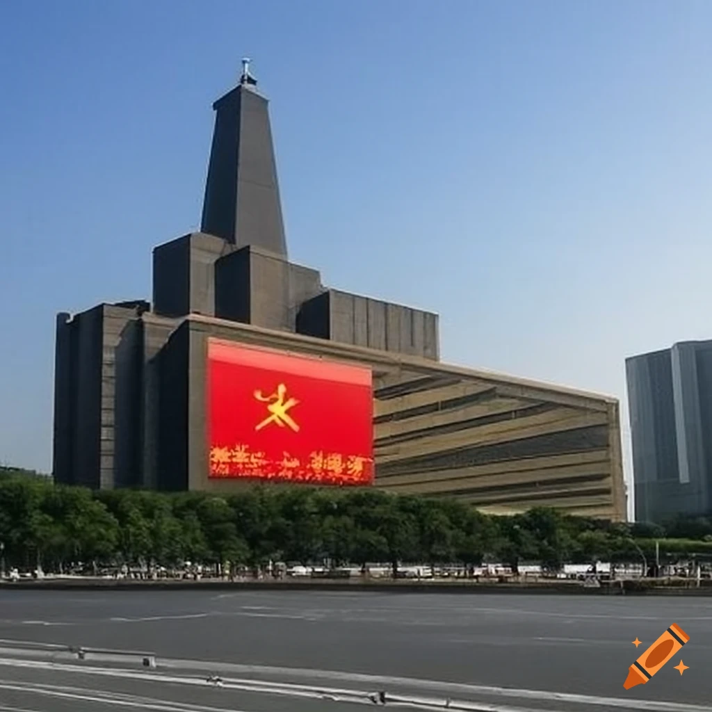 Maoist architecture and city scenes in China on Craiyon