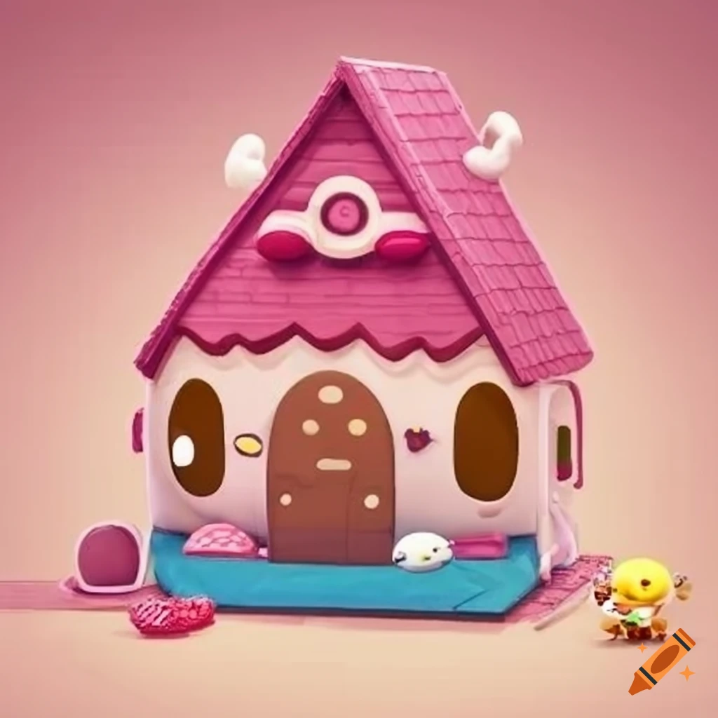 Cute 2d sanrio pet house on Craiyon
