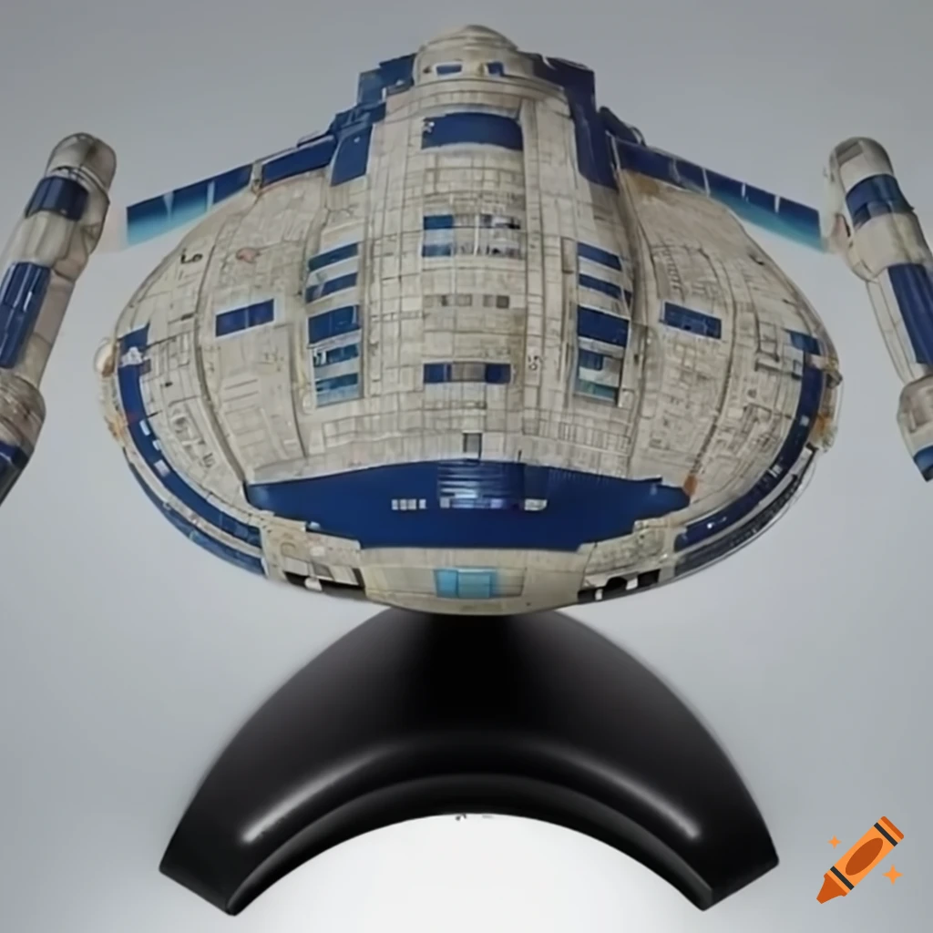 Star trek federation starship in space on Craiyon