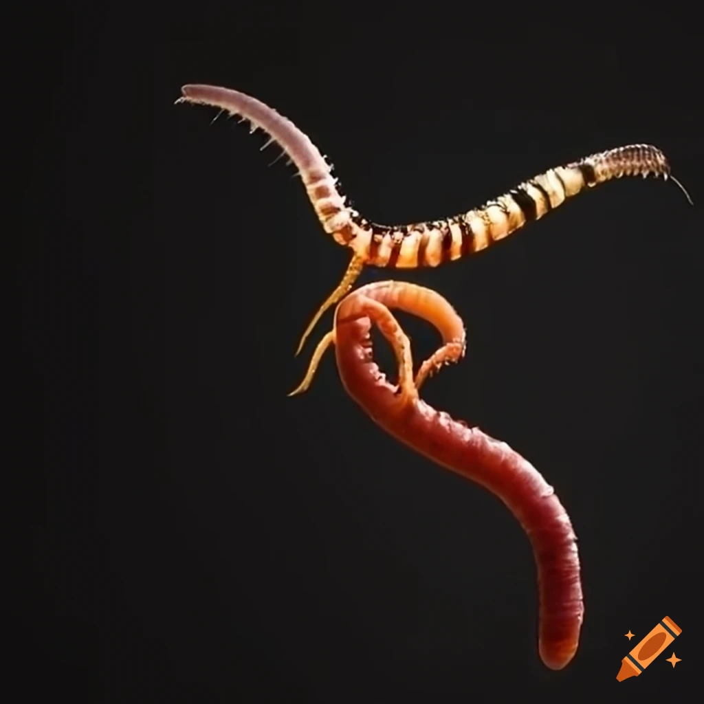 Flying worms on Craiyon