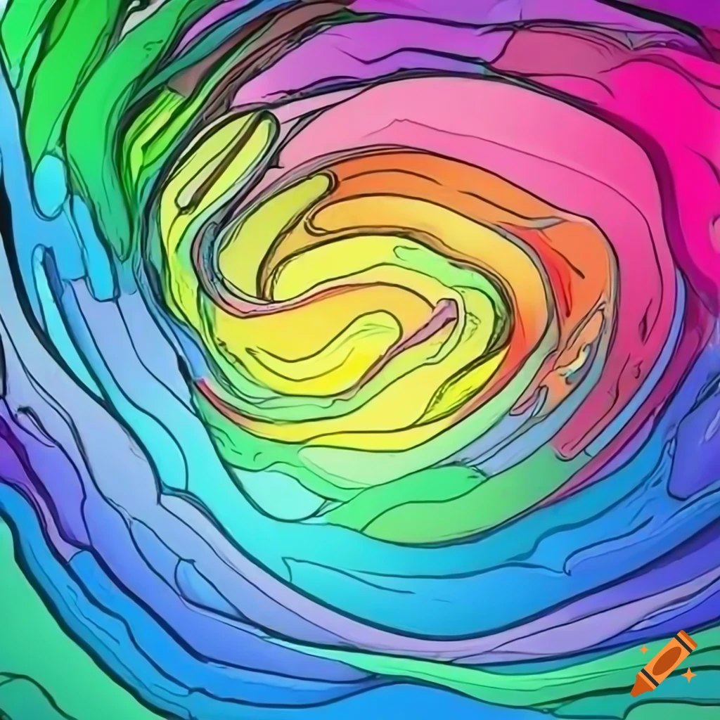 Rainbow color melt background with vivid colors in 8k resolution on Craiyon