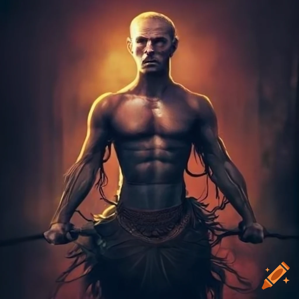 Hamlet as a centaur movie poster on Craiyon