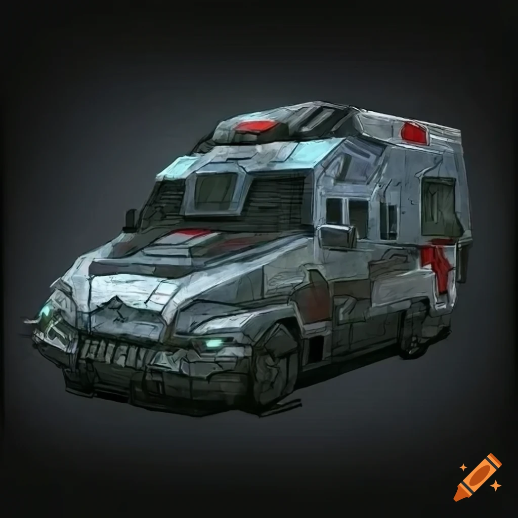 Futuristic armored ambulance concept in transformers: war for cybertron ...