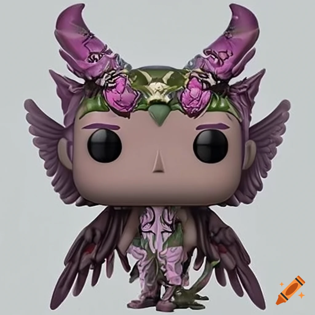 Fantasy insect angel funko-pop figure on Craiyon
