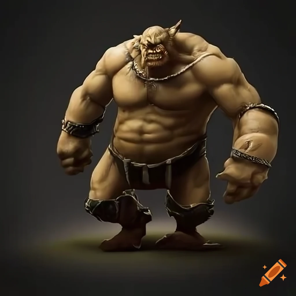 Ogre creature on Craiyon