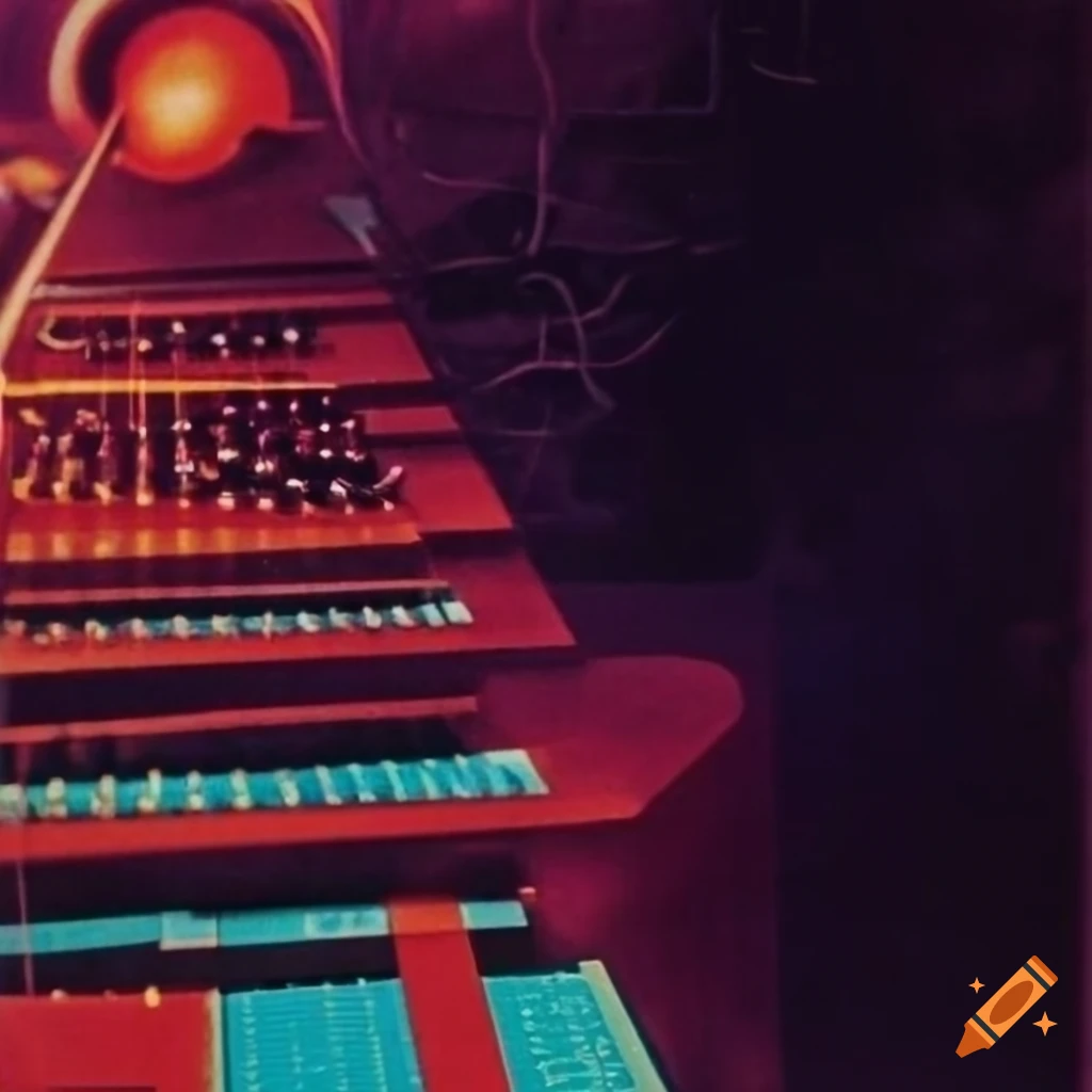 Vintage 1970's wormhole with computer image corporation graphics and ...