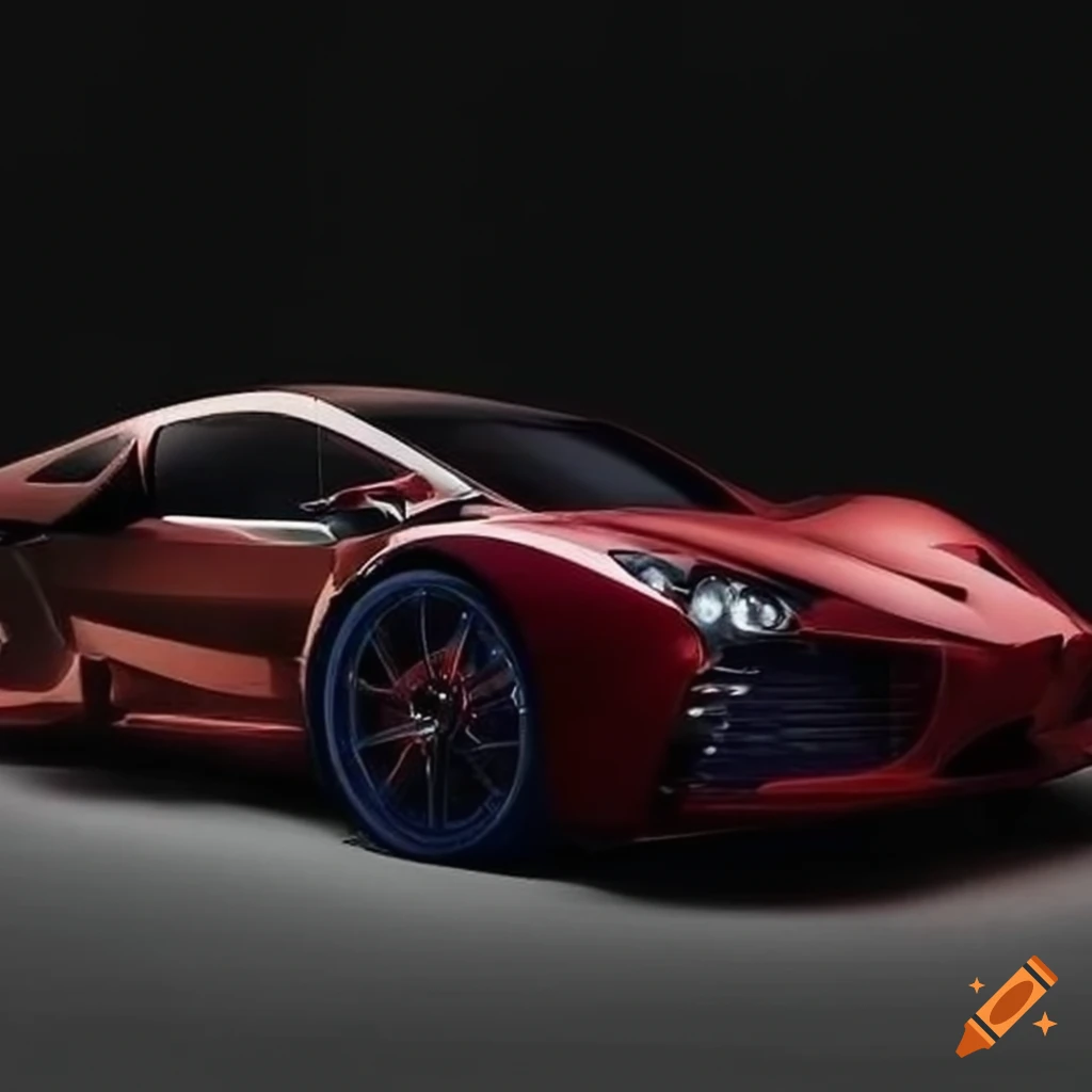 Fancy sports car on Craiyon