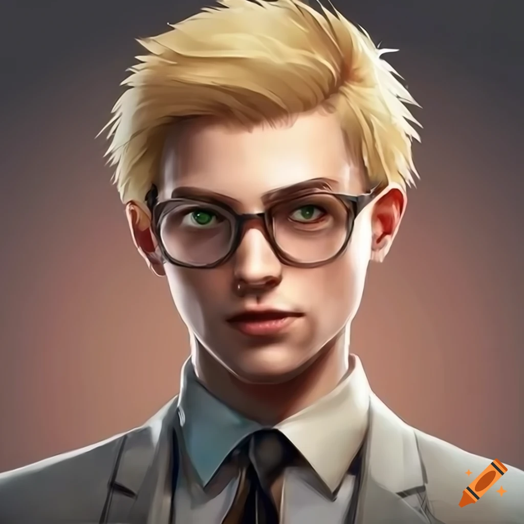 Male video game protagonist with blond hair, hazel eyes, and round ...