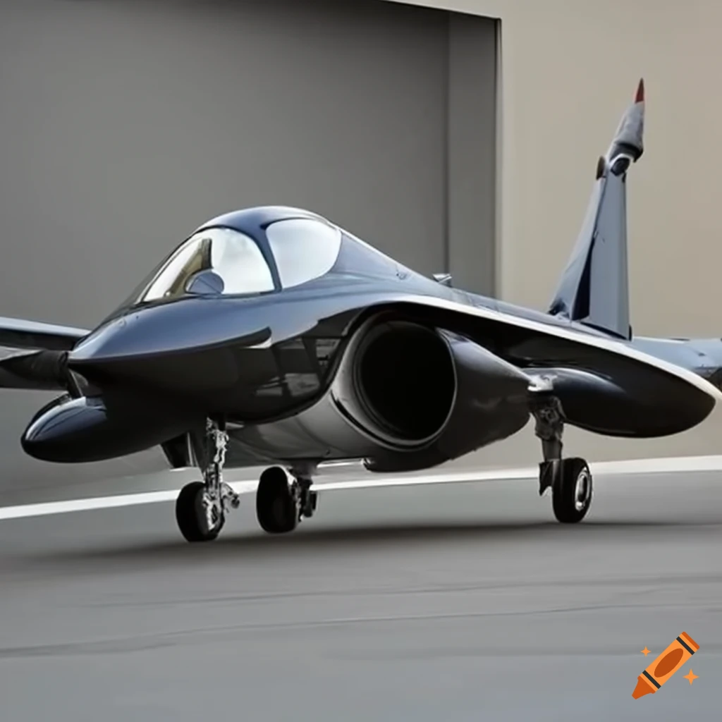 Koenigsegg private fighter jet on Craiyon