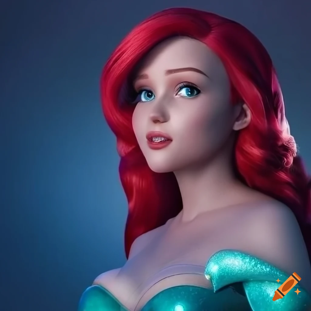 Hyper-realistic Ariel from The Little Mermaid in 4K resolution with ...