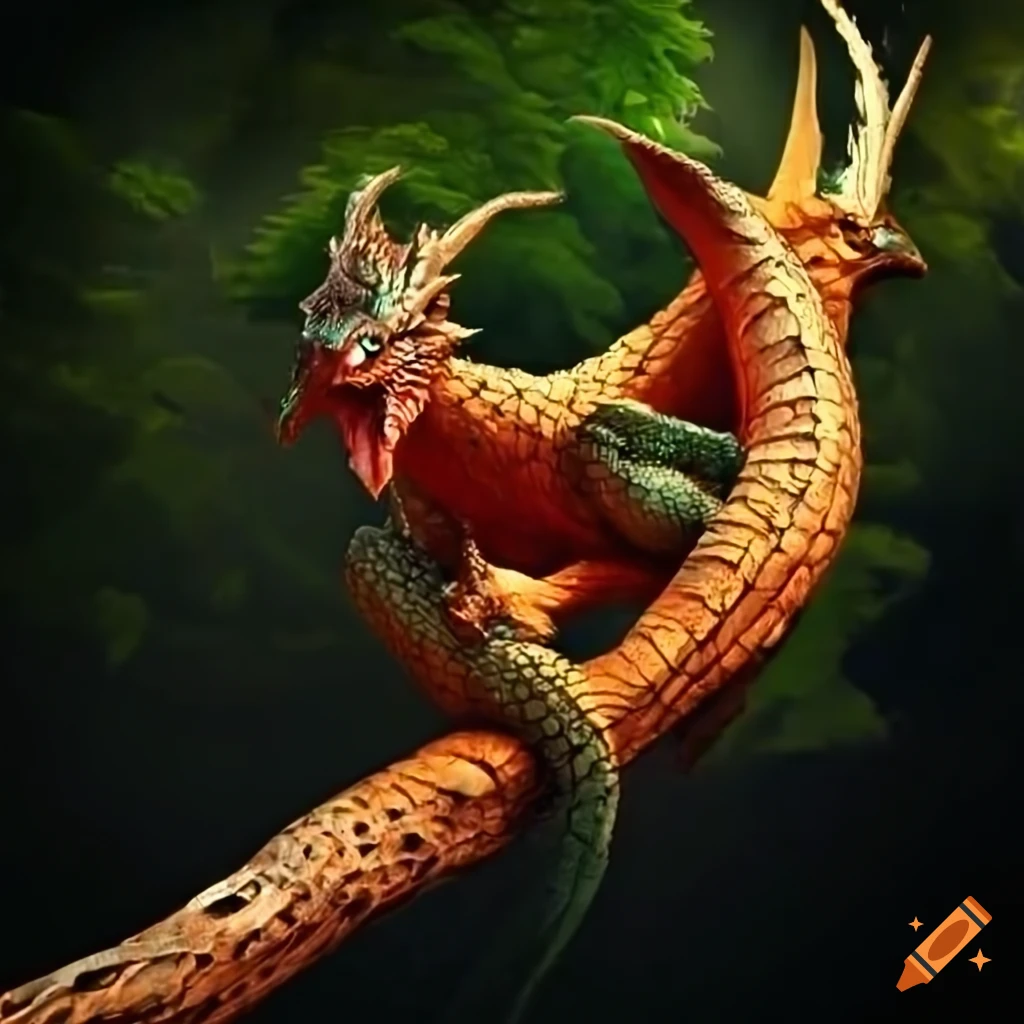 Tree dragon on Craiyon