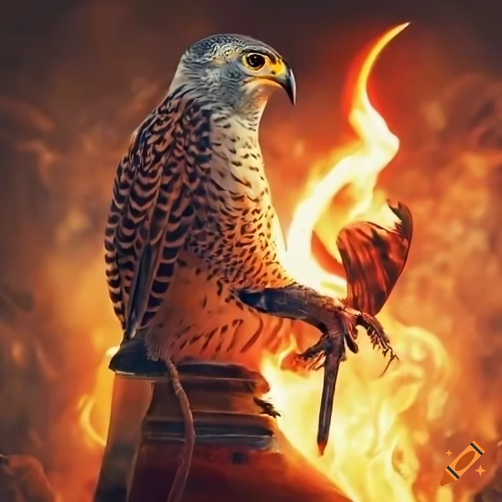 Falcon forged in fire on Craiyon
