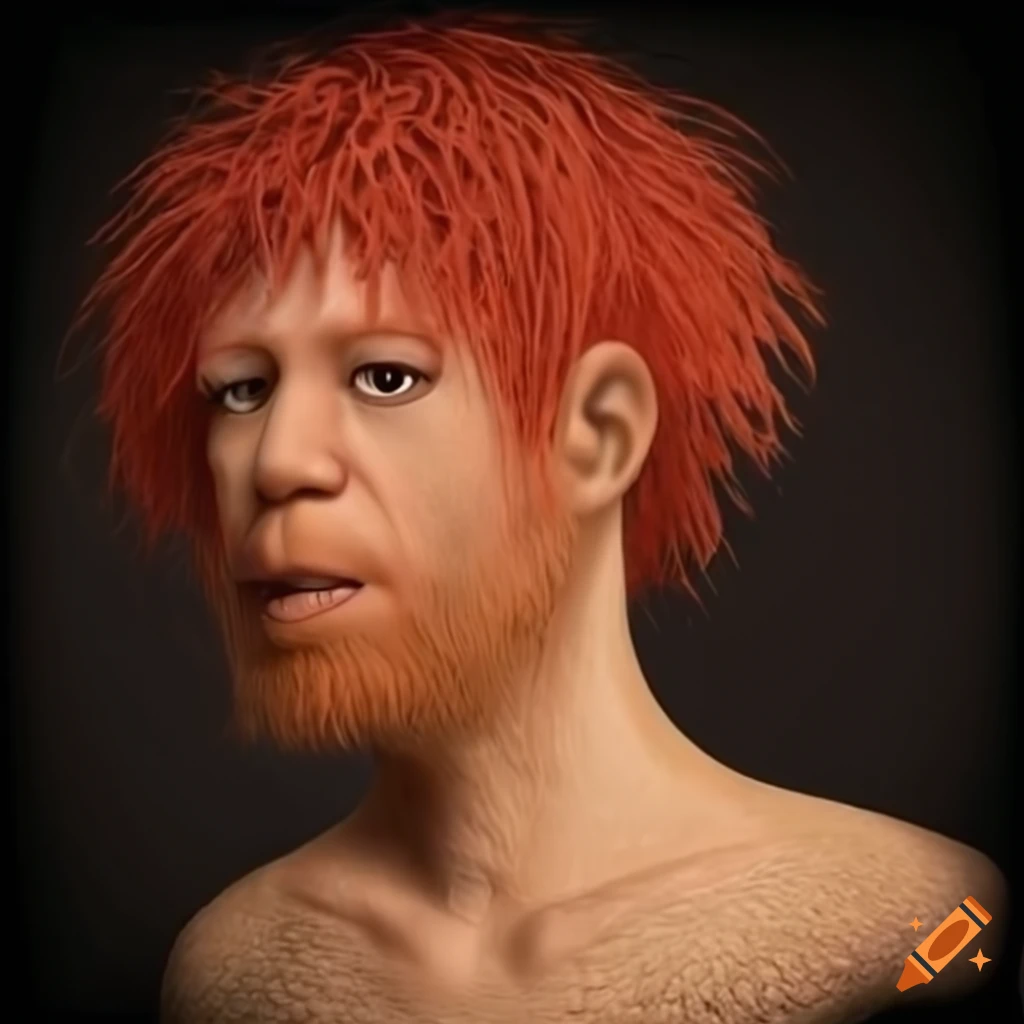 Realistic human-fraggle hybrid creature on Craiyon