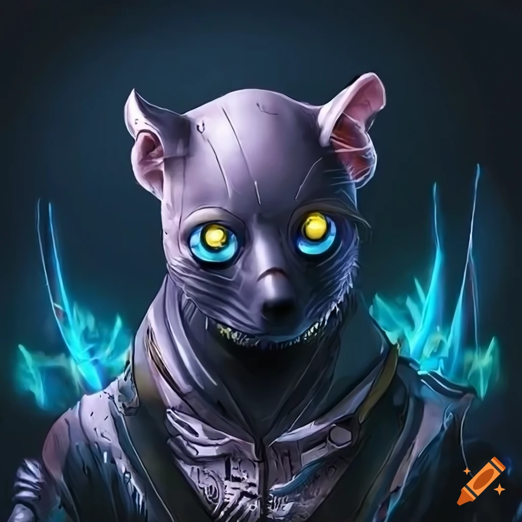 Cyber rat on Craiyon