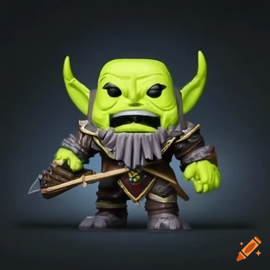 Warcraft ogre funko pop limited edition figure on Craiyon