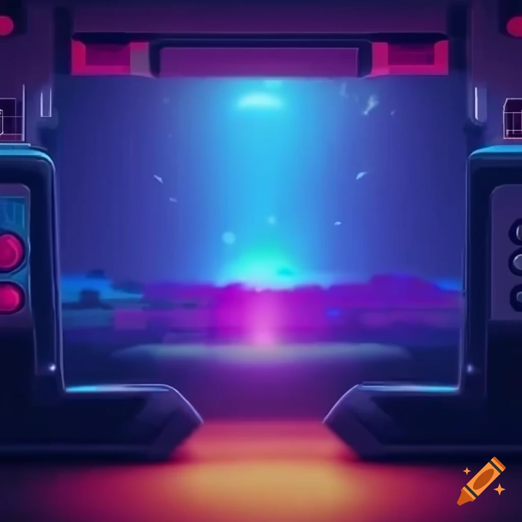 Video game title screen background on Craiyon