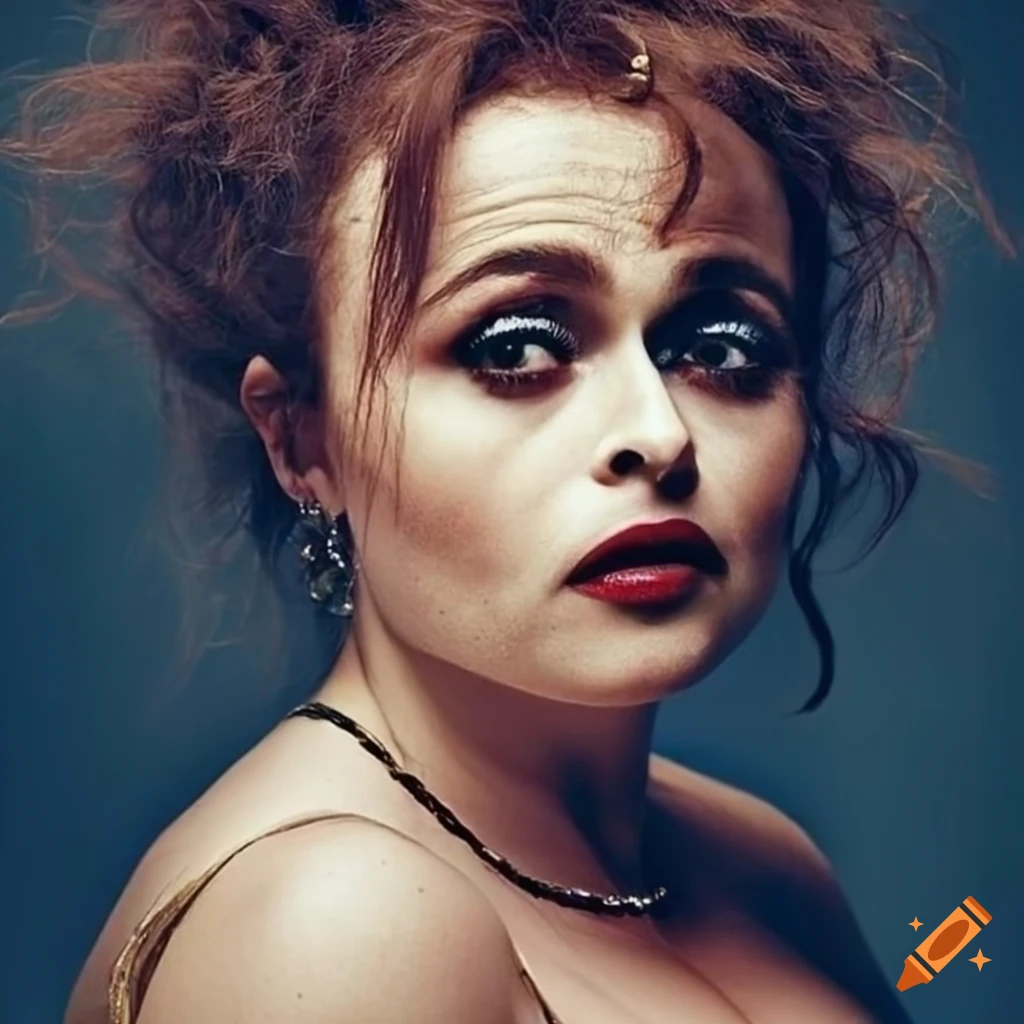 Helena bonham carter with a plus size on Craiyon