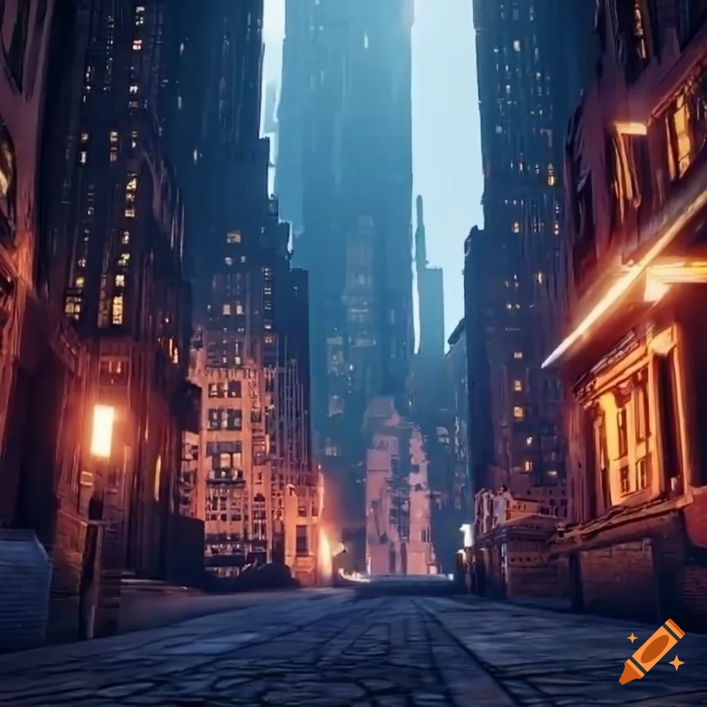 Night view of new york city in high-definition unreal engine rendering ...