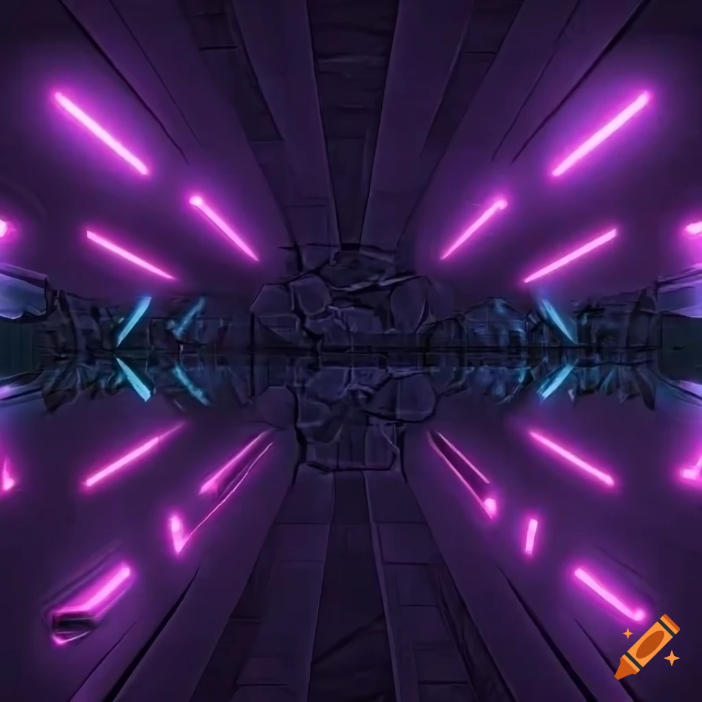 Neon cybergrind floor texture on Craiyon