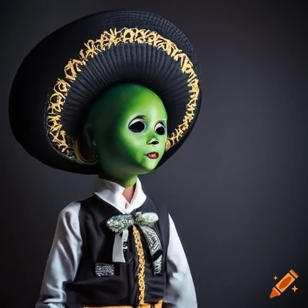 Mariachi alien child on Craiyon