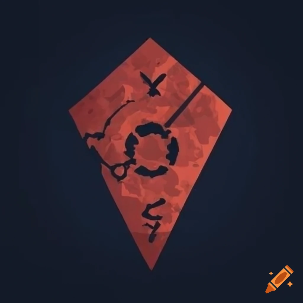 Minimalistic old-school RPG stronghold logo banner on Craiyon