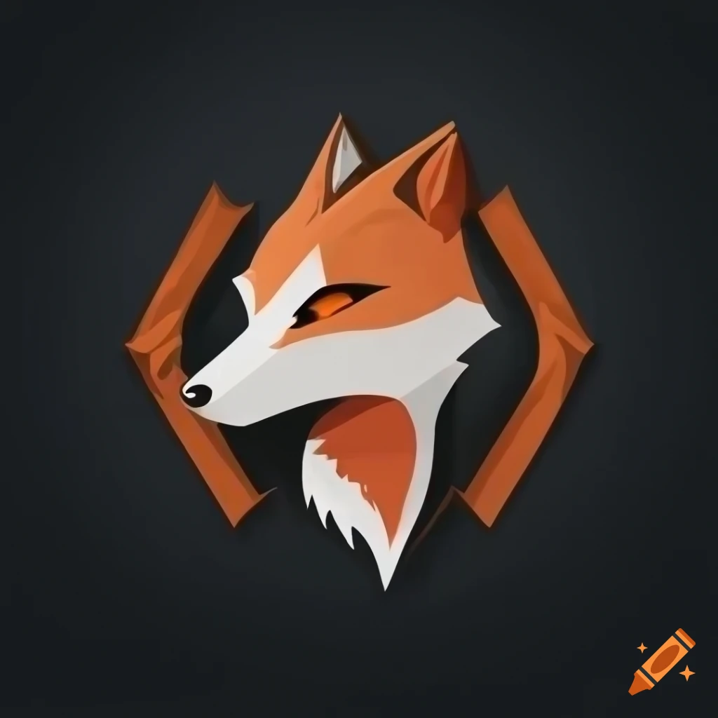 Minimalistic fox logo for fantasy rpg on Craiyon