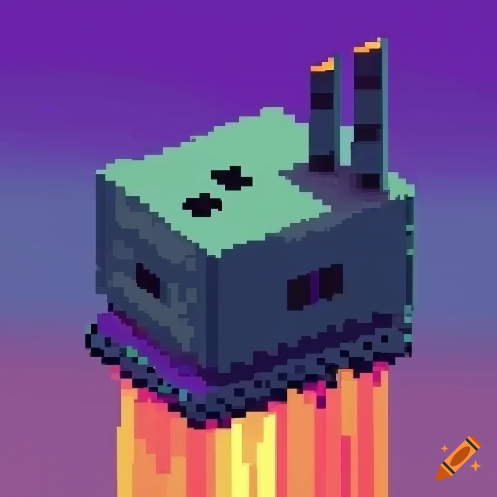 Pixel art with isometric plug and dithering on Craiyon