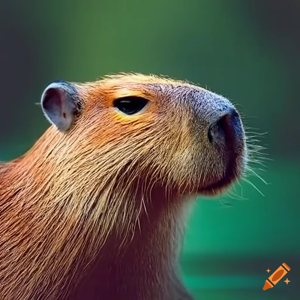 Impossibly cute capybara on Craiyon