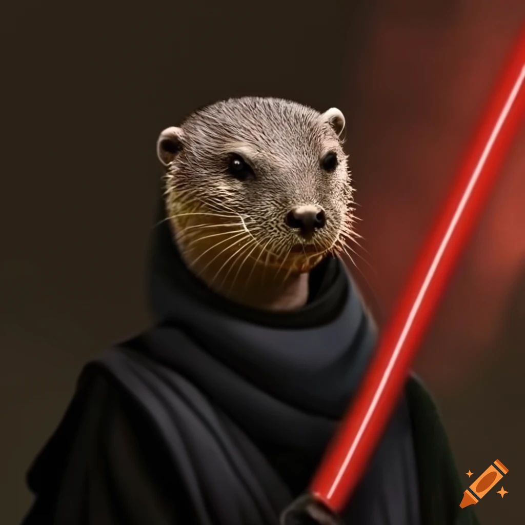 Otter punk jedi on Craiyon