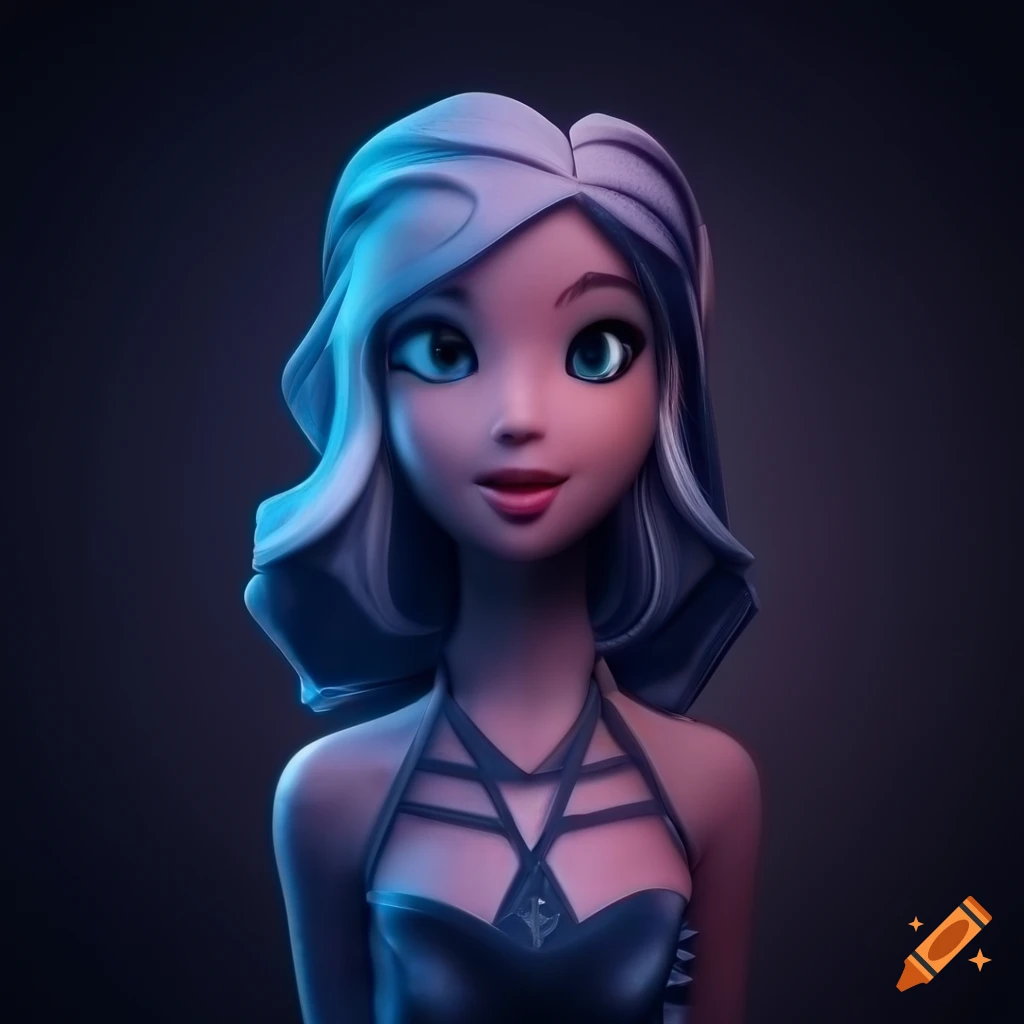 Intricate 4k hyper-realistic art morphs into disney princess on Craiyon