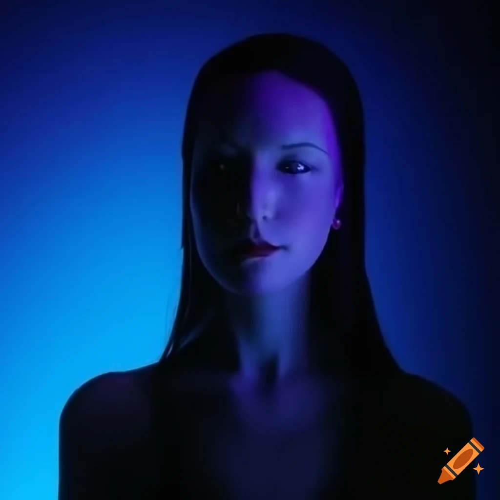 Spectral goddess with a mysterious and intense stare on Craiyon