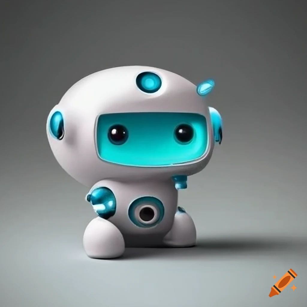 Cute small robot on Craiyon
