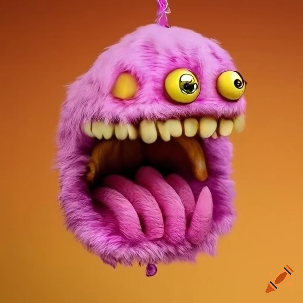 Unique handmade wall-hanging sculpture of Maw from My Singing Monsters ...
