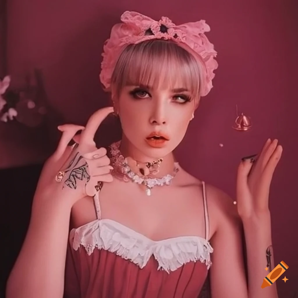 Coquette Pinterest outfit with pink and white dainty princess aesthetic ...