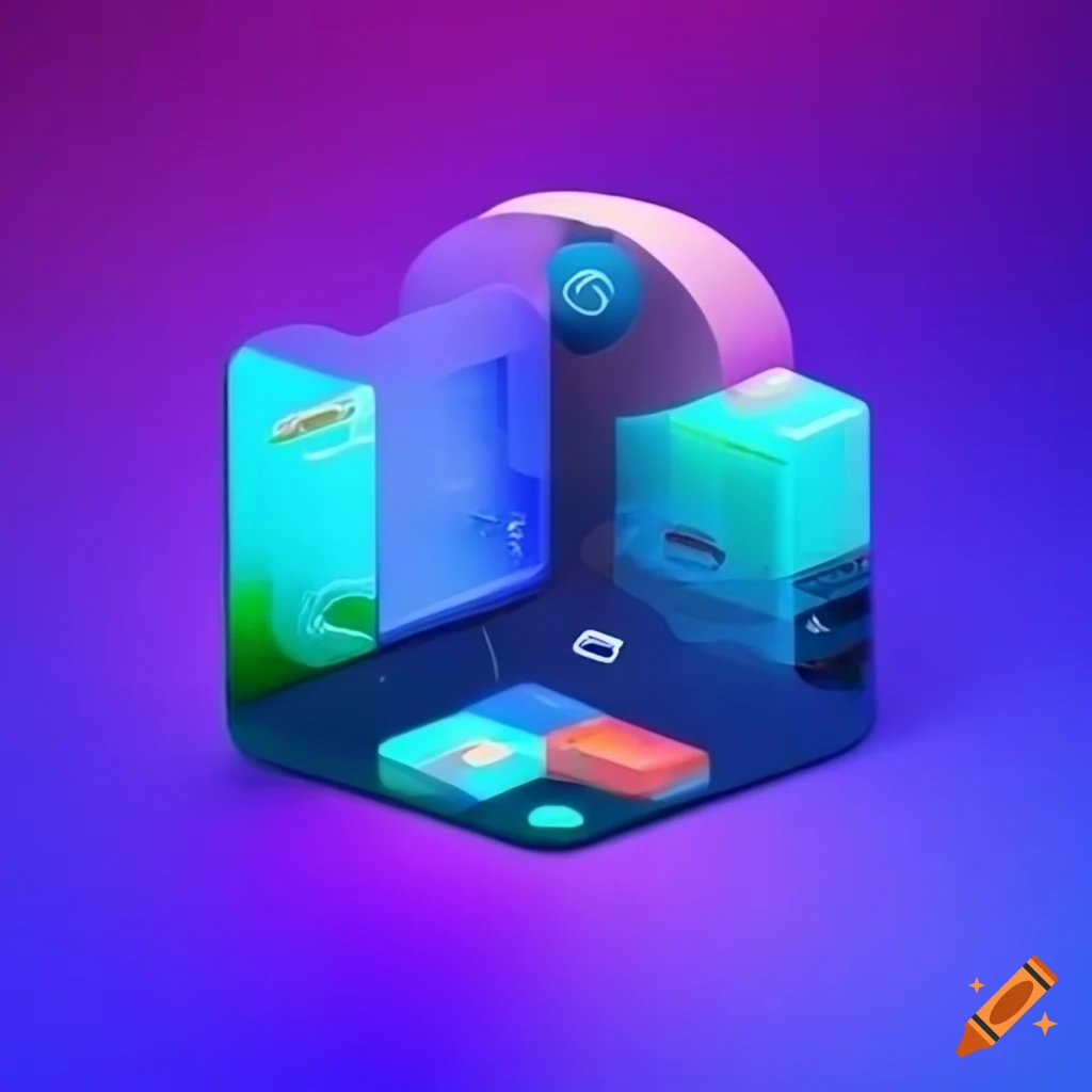 Modern app store concept on Craiyon