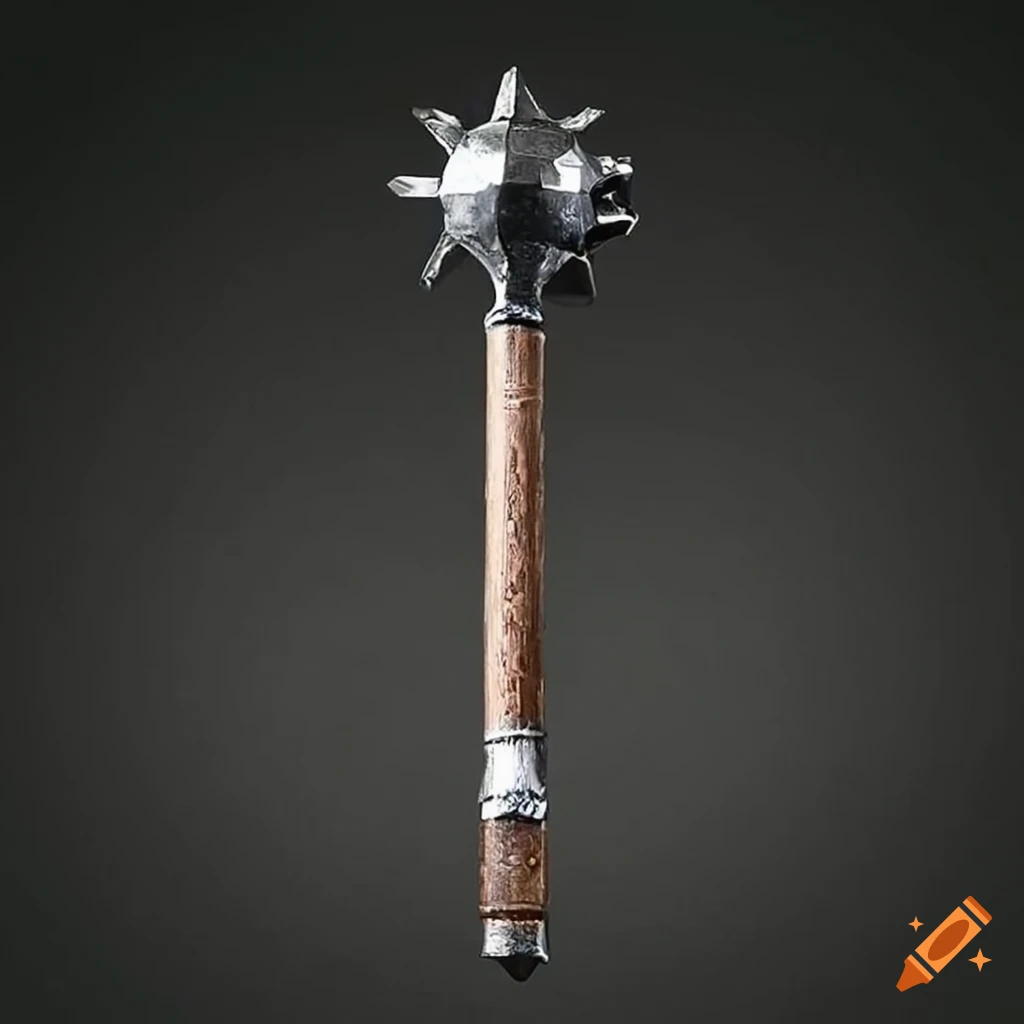 Medieval mace weapon on Craiyon