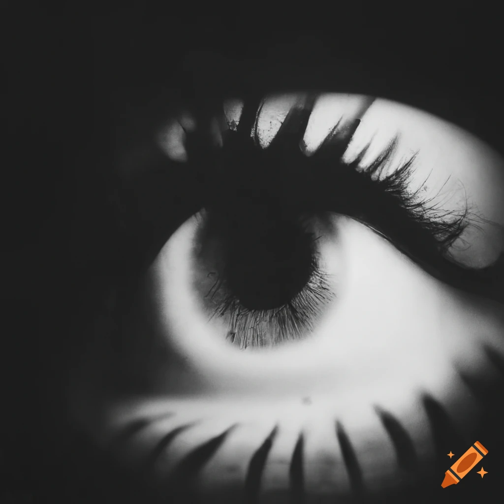 Black and white horror noisecore album cover art on Craiyon