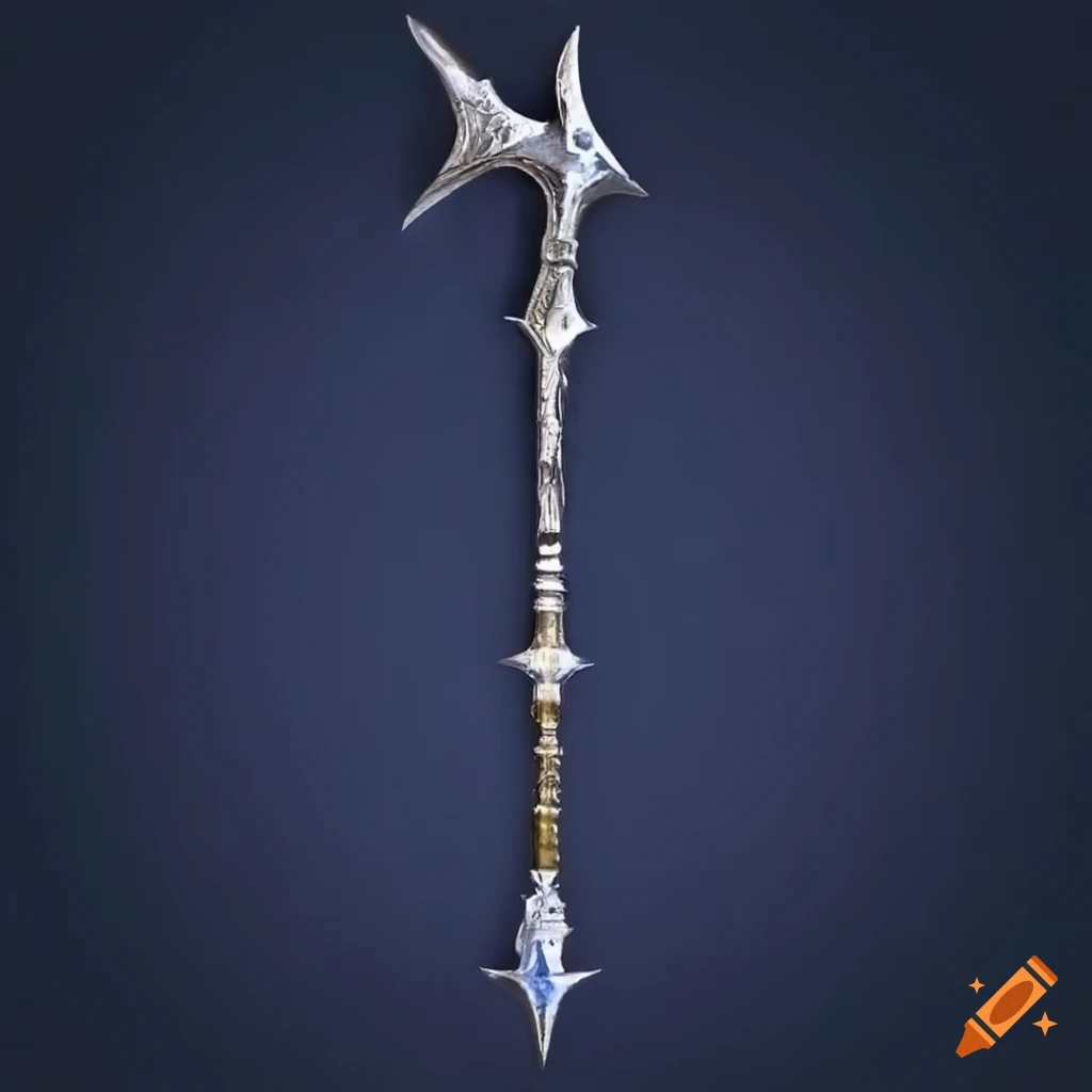 Intricate magic halberd on Craiyon