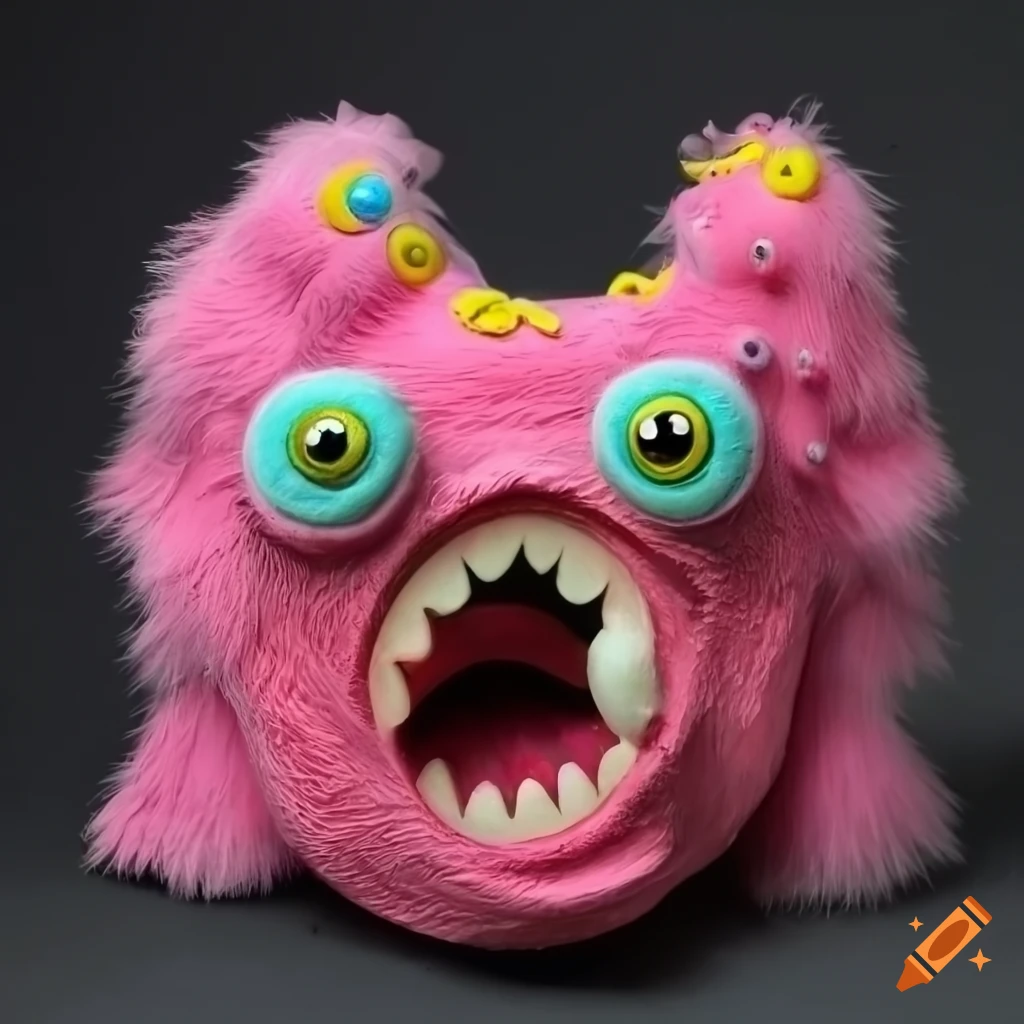 Handmade wall-hanging sculpture of Maw from My Singing Monsters made of ...