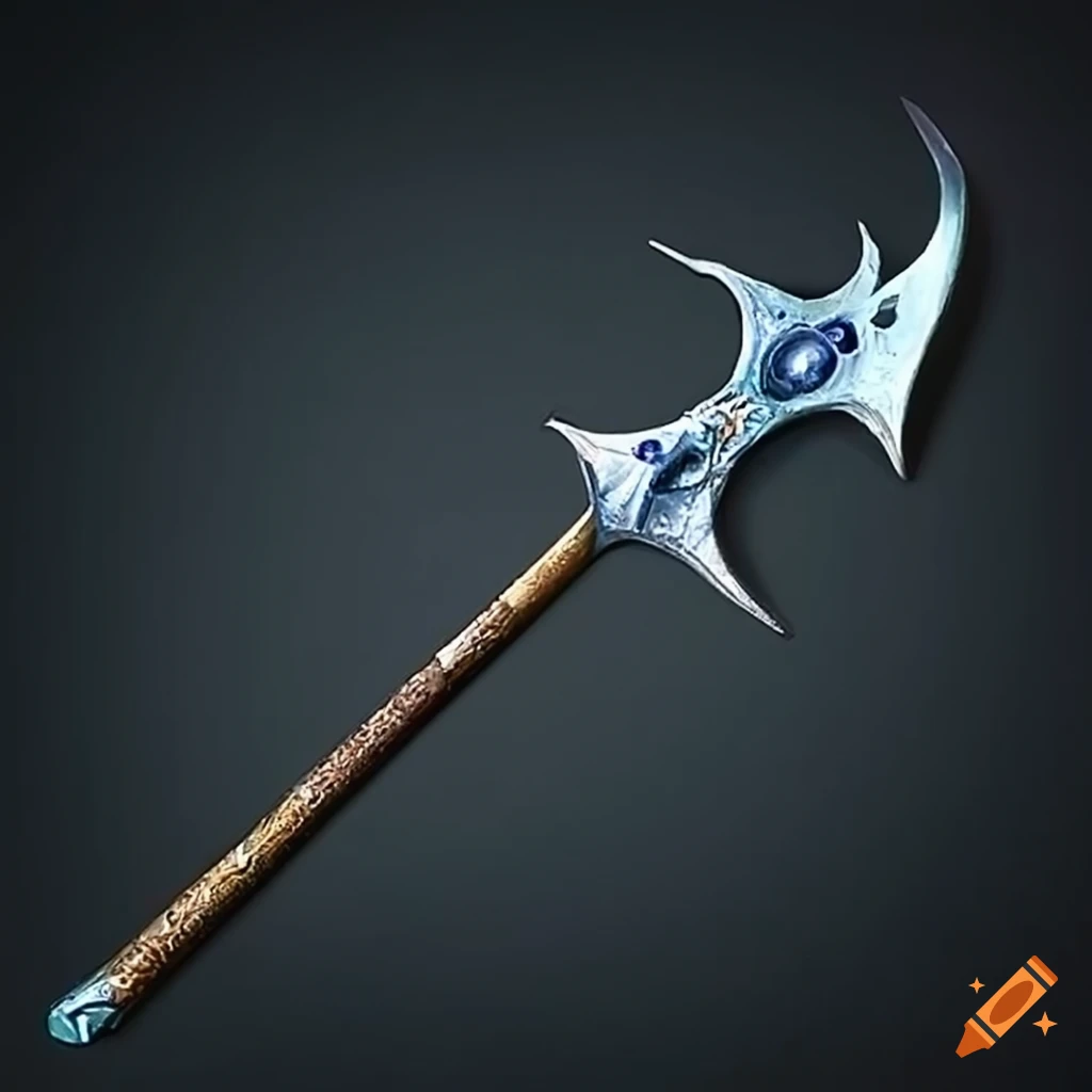 Magic fantasy halberd on Craiyon