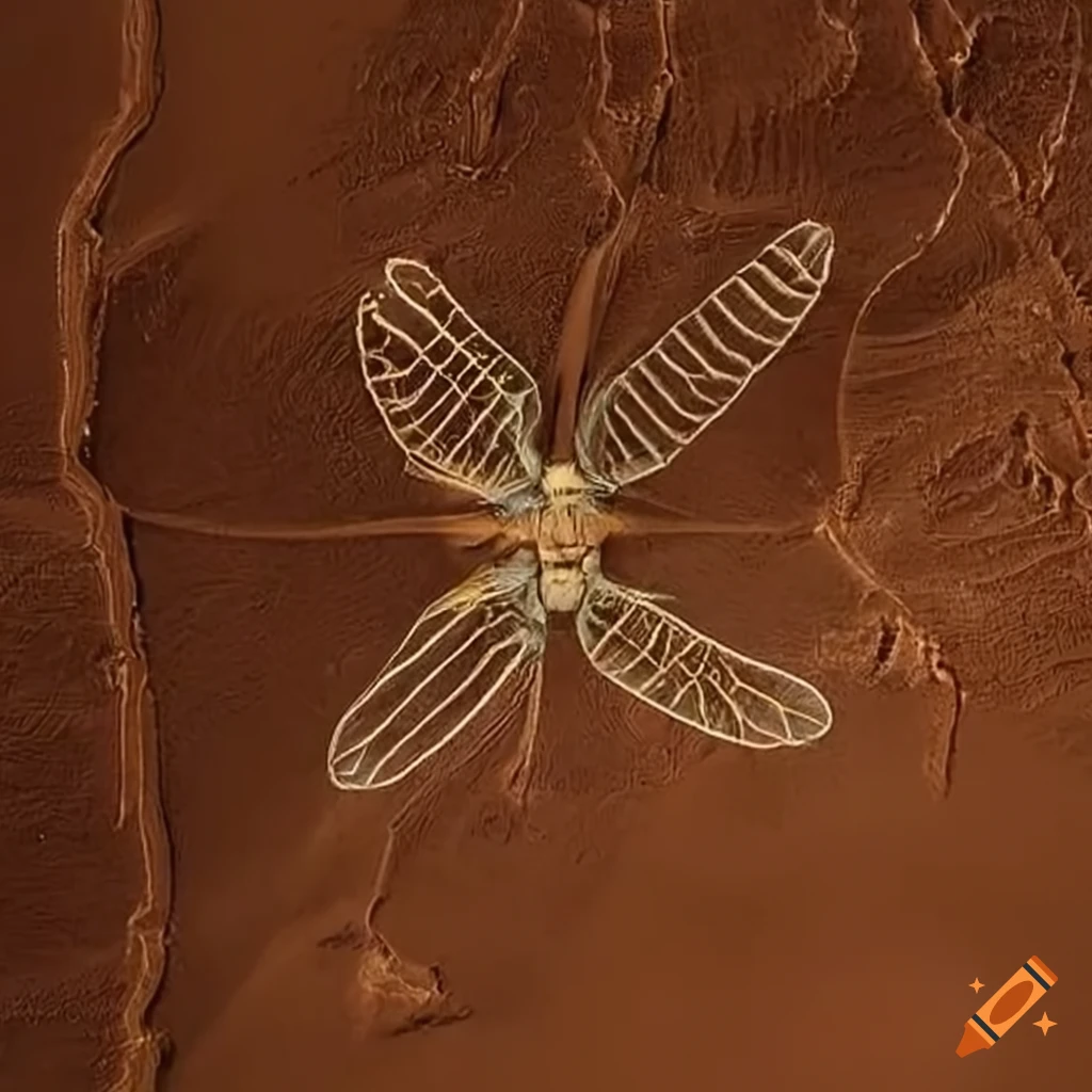 Detailed aerial view of a cicada with extended wings in the Peruvian ...