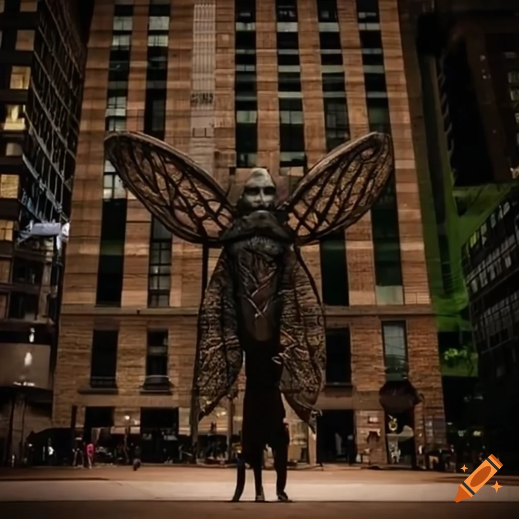 Picasso statue in daley plaza transformed into a giant cicada on Craiyon