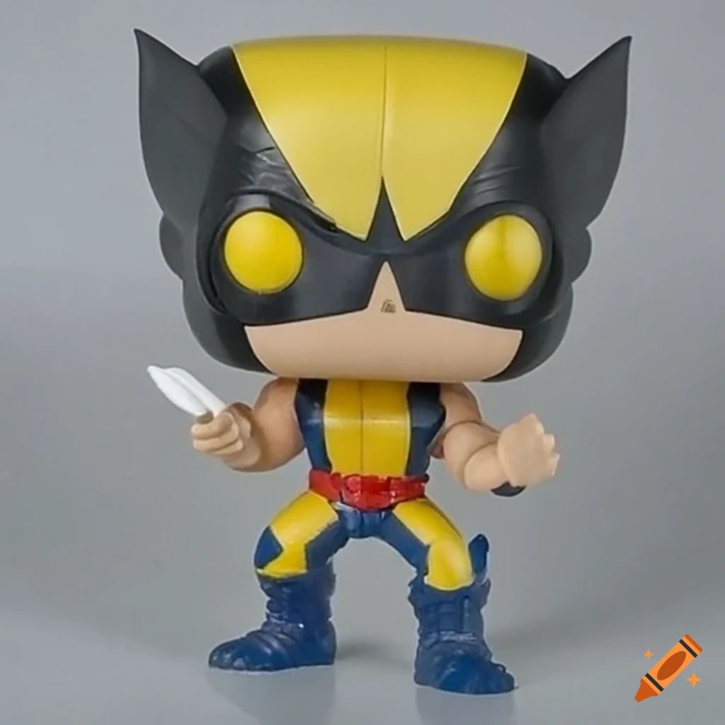Limited edition Wolverine Funko Pop figure with dramatic lighting on ...