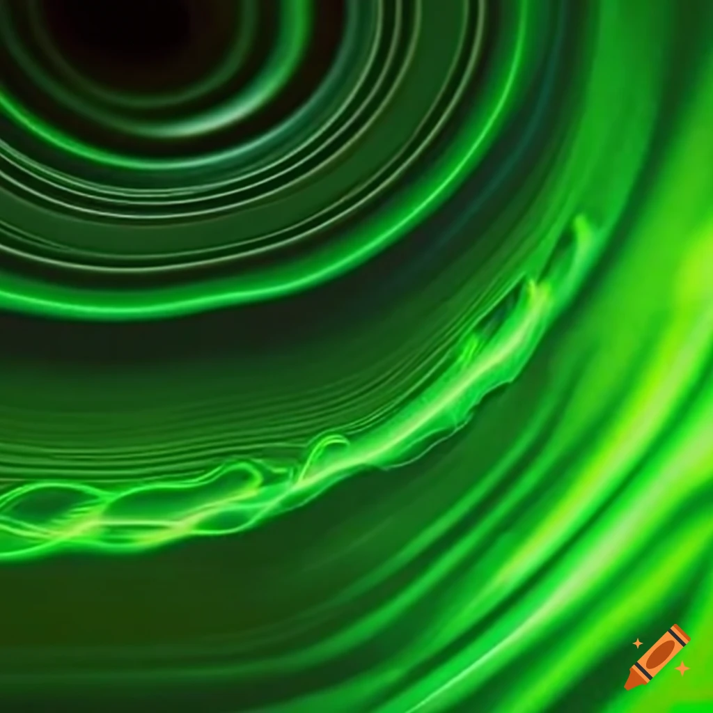 Green sound waves in explosion on Craiyon