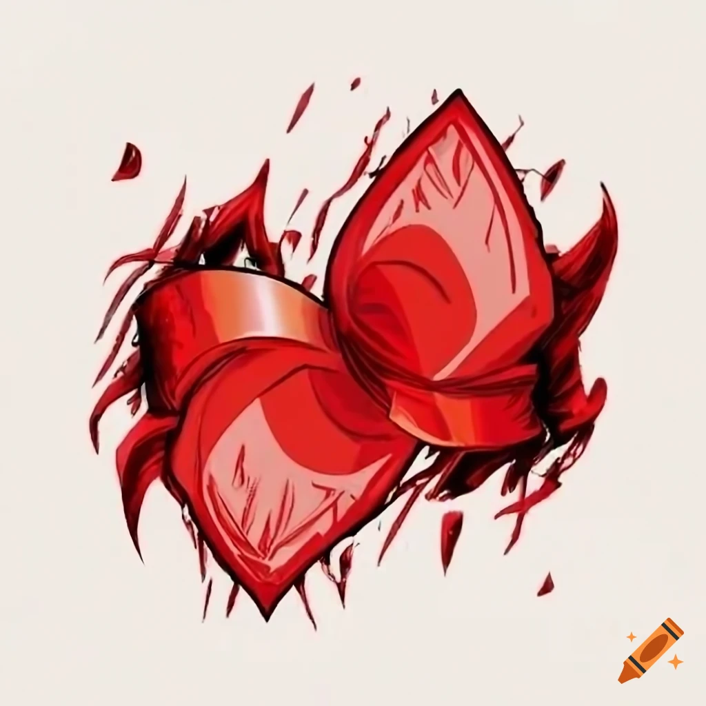 Red ribbon dragon ball z logo in a modern style on Craiyon