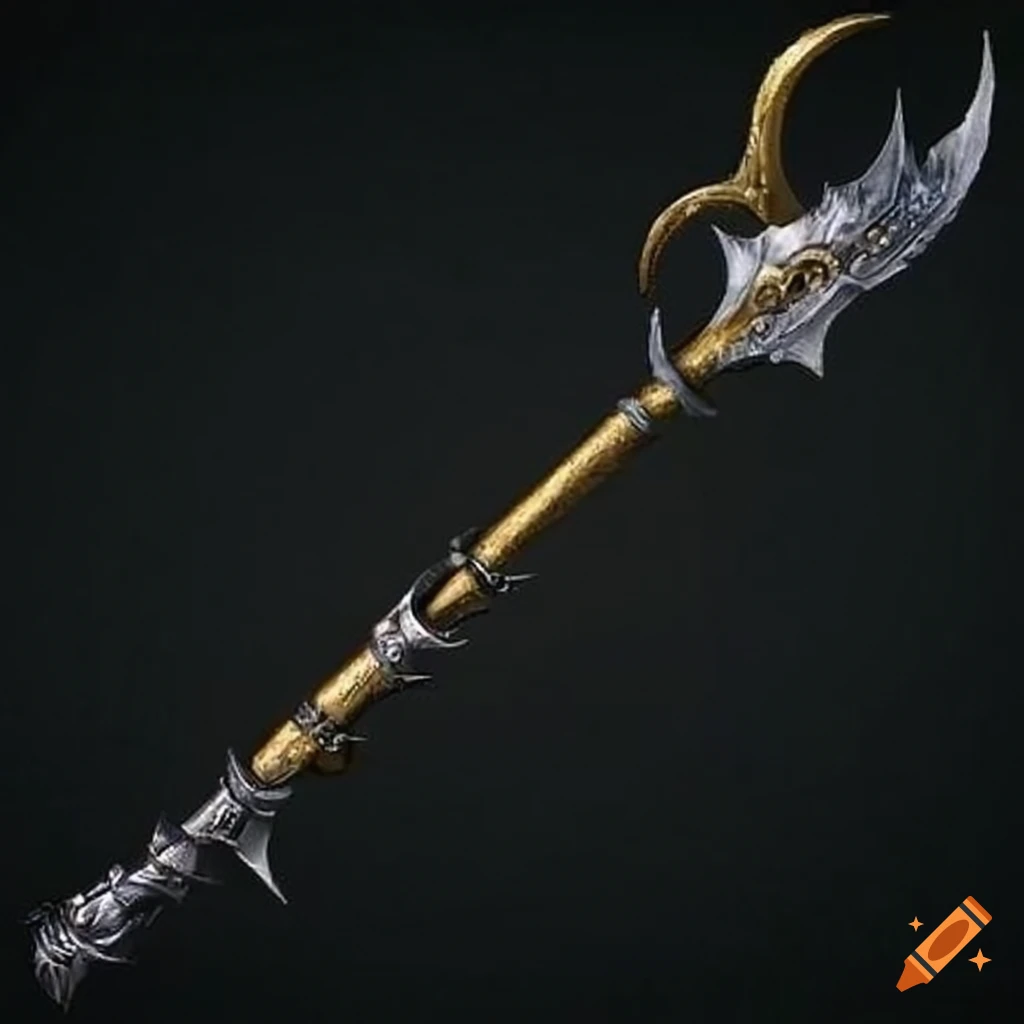 Master fantasy polearm on Craiyon
