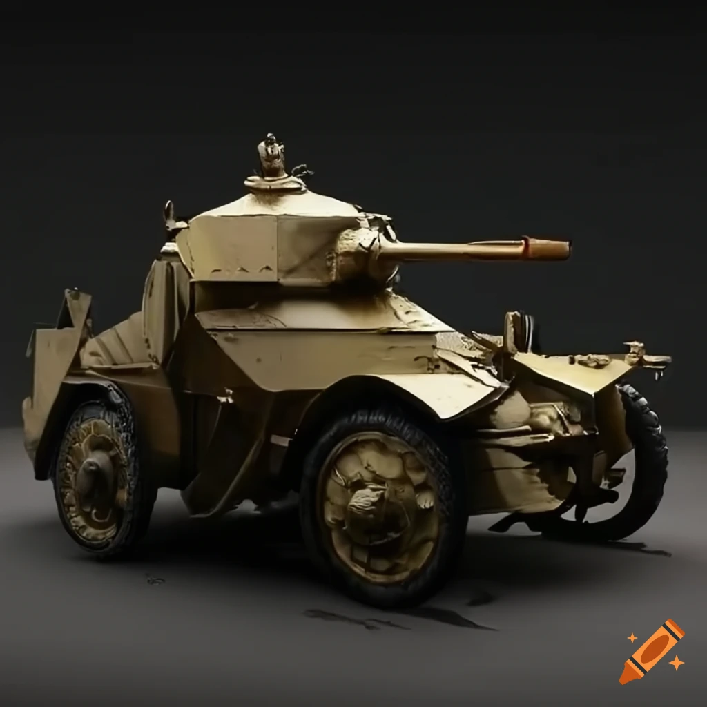 Prussian armored car on Craiyon