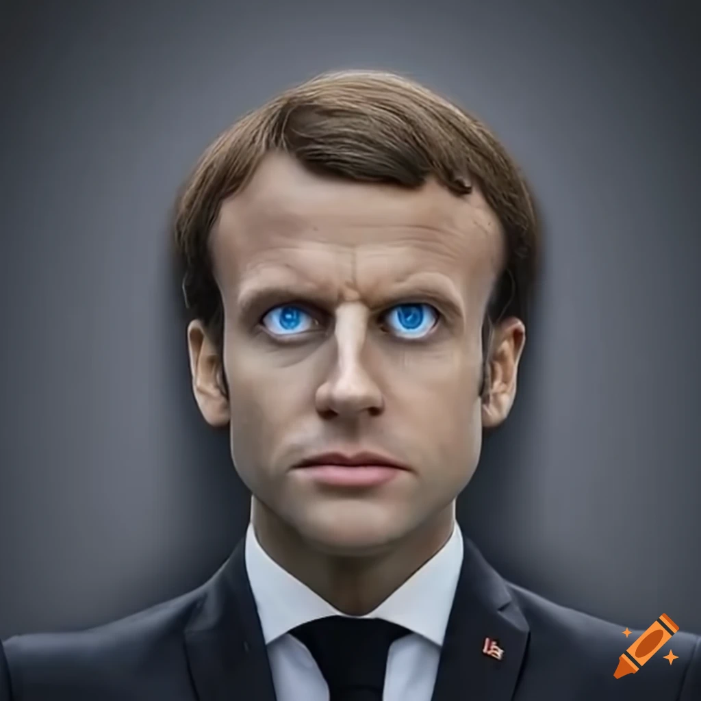 Realistic cybernetic face of emmanuel macron on Craiyon